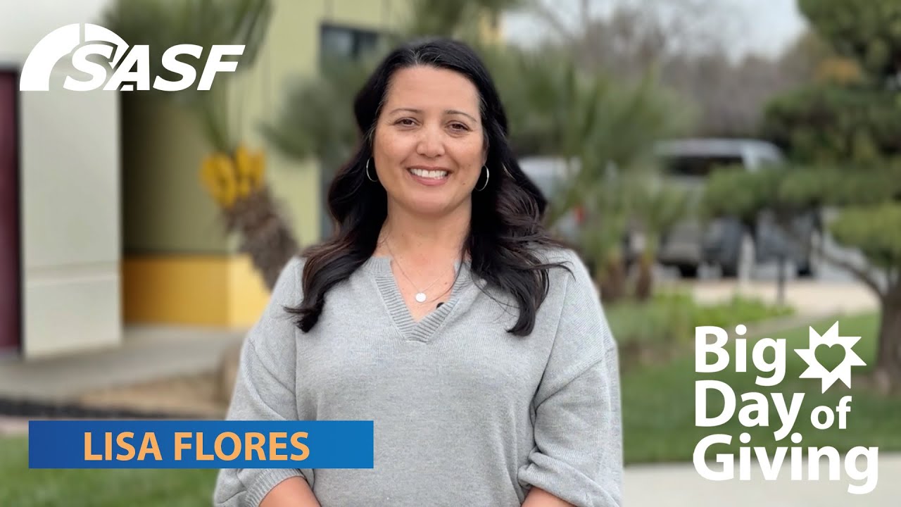 Lisa Flores for SASF's Big Day of Giving - YouTube