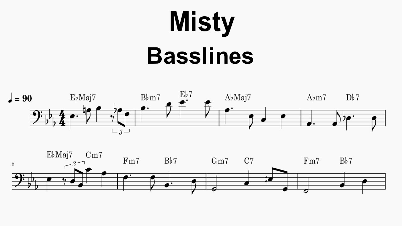 Reading Practice - Misty - Basslines - YouTube