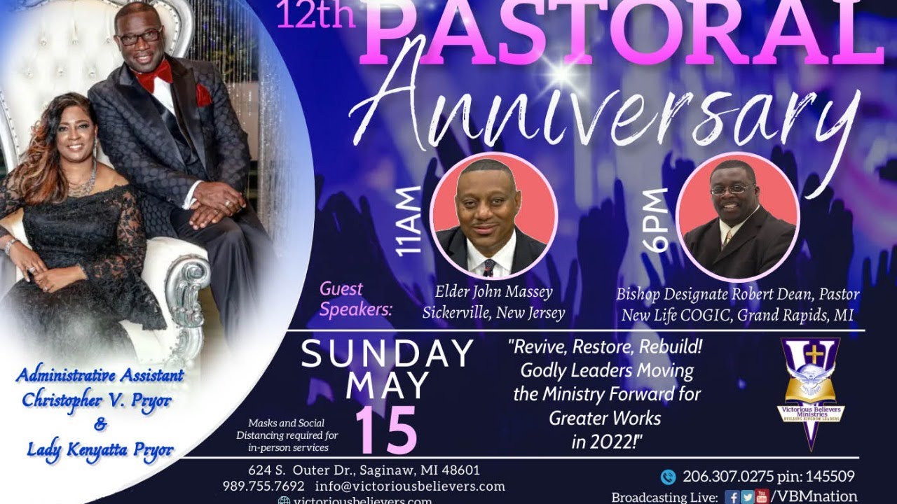 Sunday Morning Worship Experience, 12th Pastoral Anniversary ...