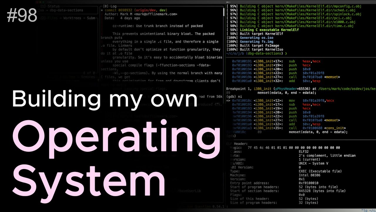 building my own operating system in c++ (week 98, virtual memory) - YouTube
