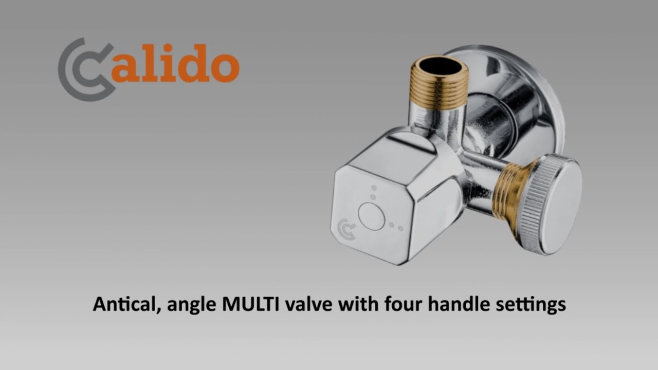Antical, angle MULTI valve with four handle settings - YouTube
