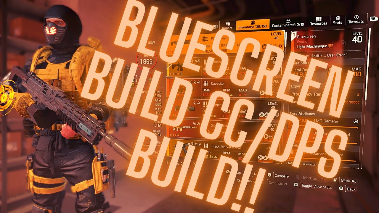 DIVISION 2 BLUE SCREEN EXOTIC IS OK.BUT I FOUND HOW TO MAKE IT WORK ...