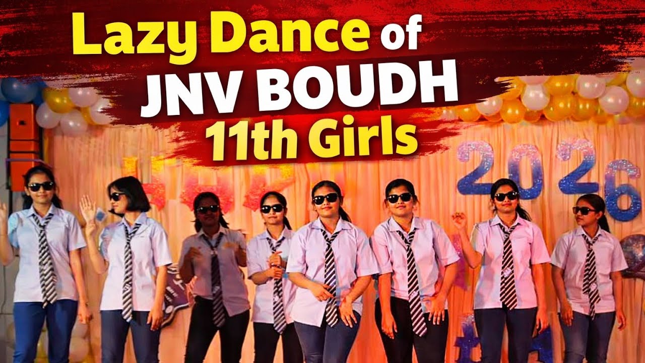 Lazy Dance of JNV Boudh 11th Girls | Cool School Dance Performance 🔥💃 ...