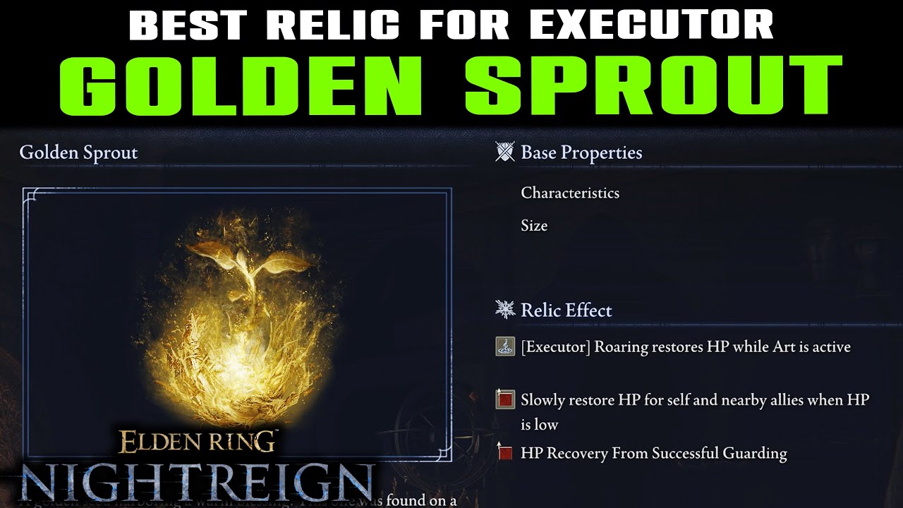 BEST EXECUTOR RELIC in Elden Ring Nightreign | Golden Sprout Location ...