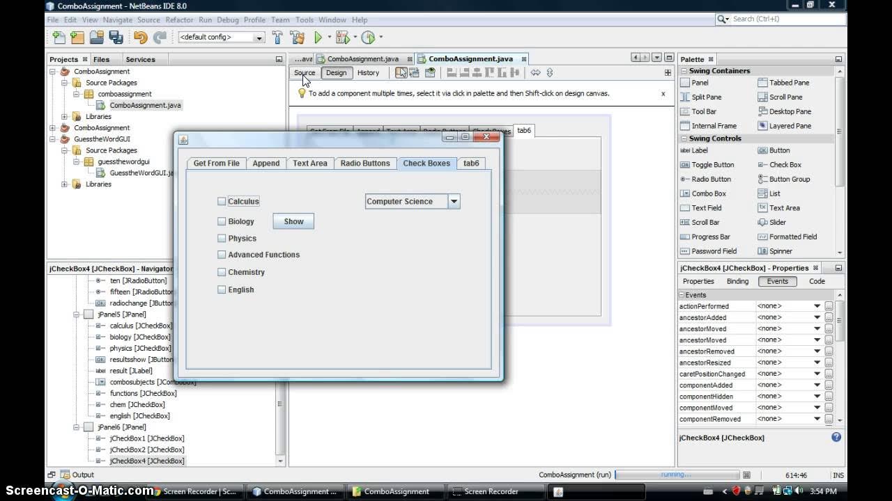 Checkboxes in Java Netbeans - YouTube