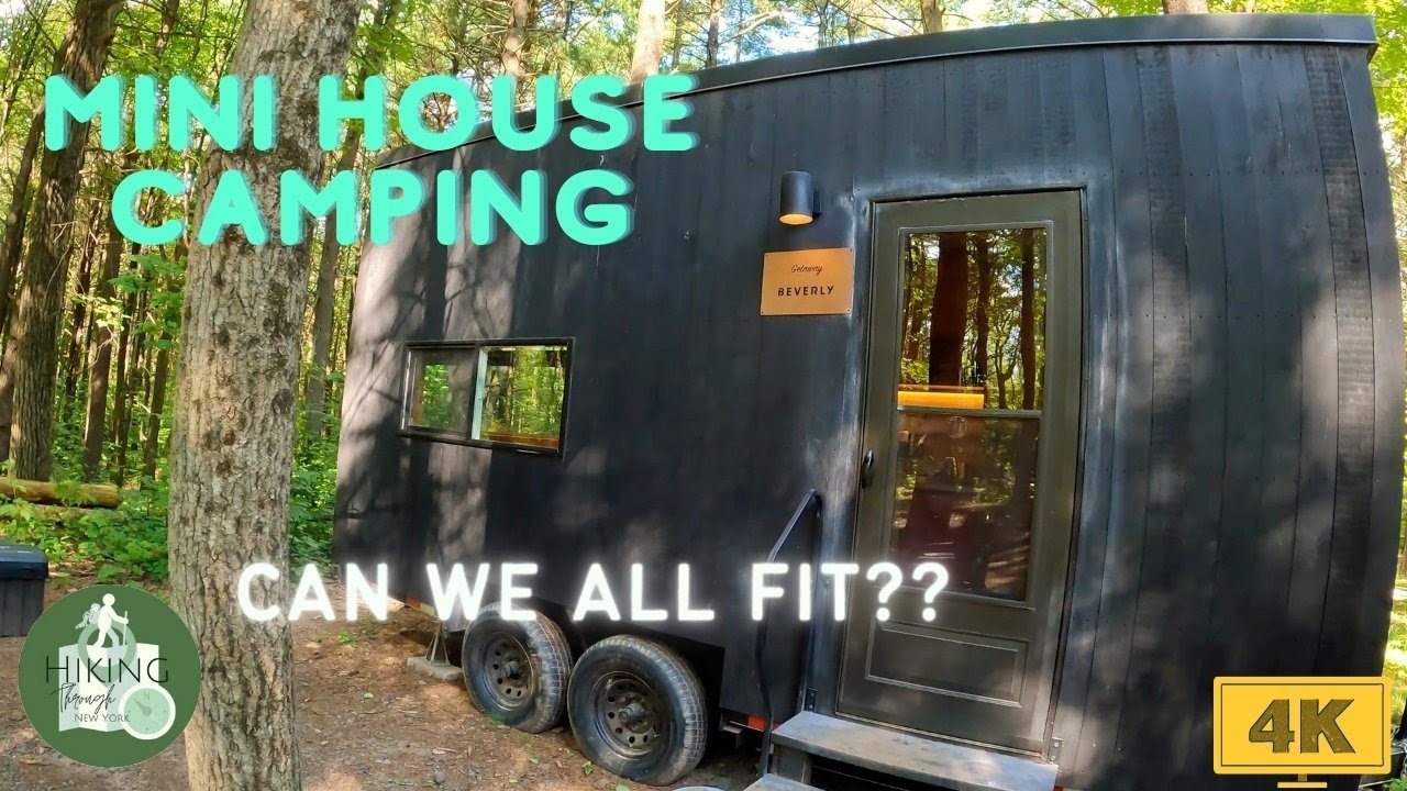 WE CAMPED IN A TINY HOUSE OVERNIGHT... IT WAS AMAZING!! - YouTube