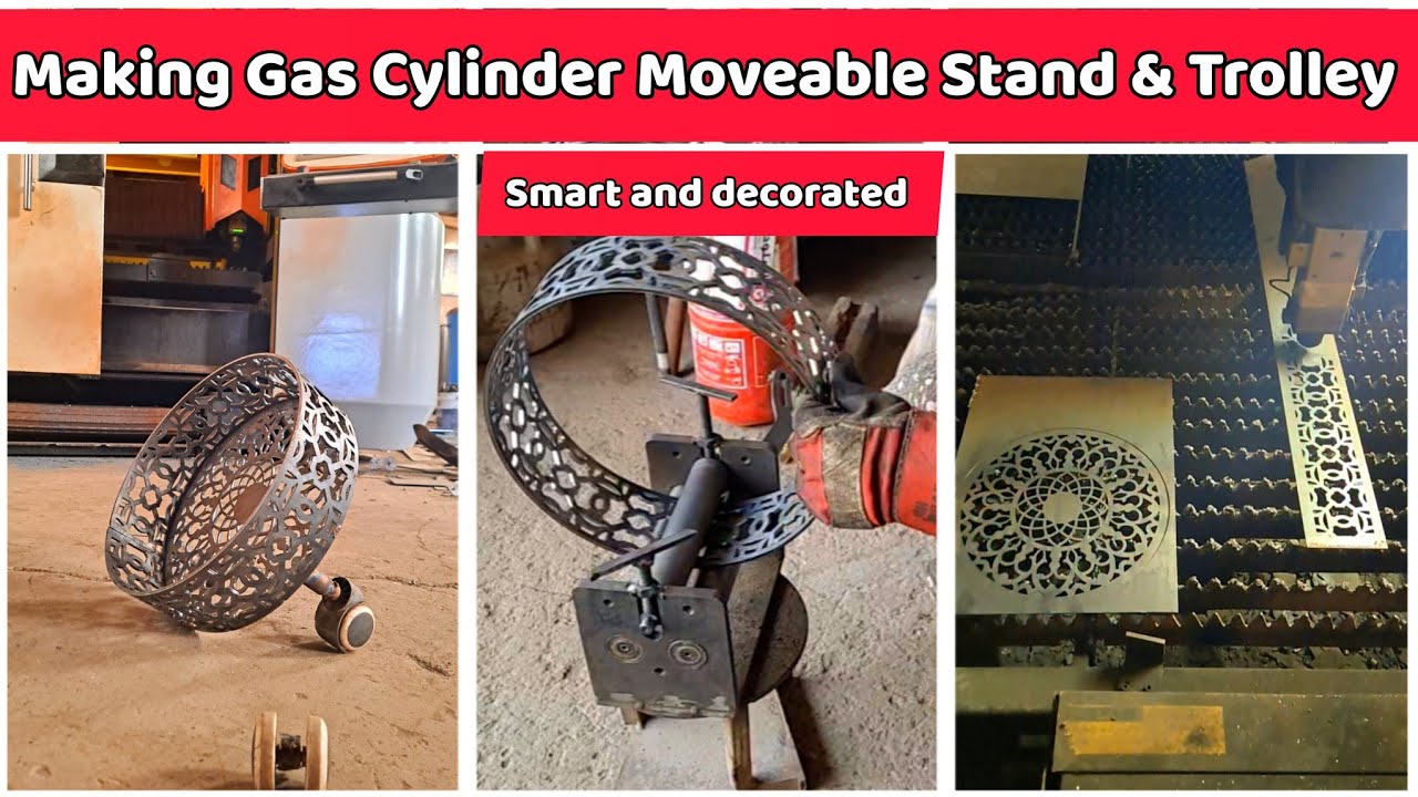 How To Make Cylinder Stand And Trolley Smart Beautiful Sheet how-to-make-cylinder-stand-and-trolley-smart-beautiful-sheet