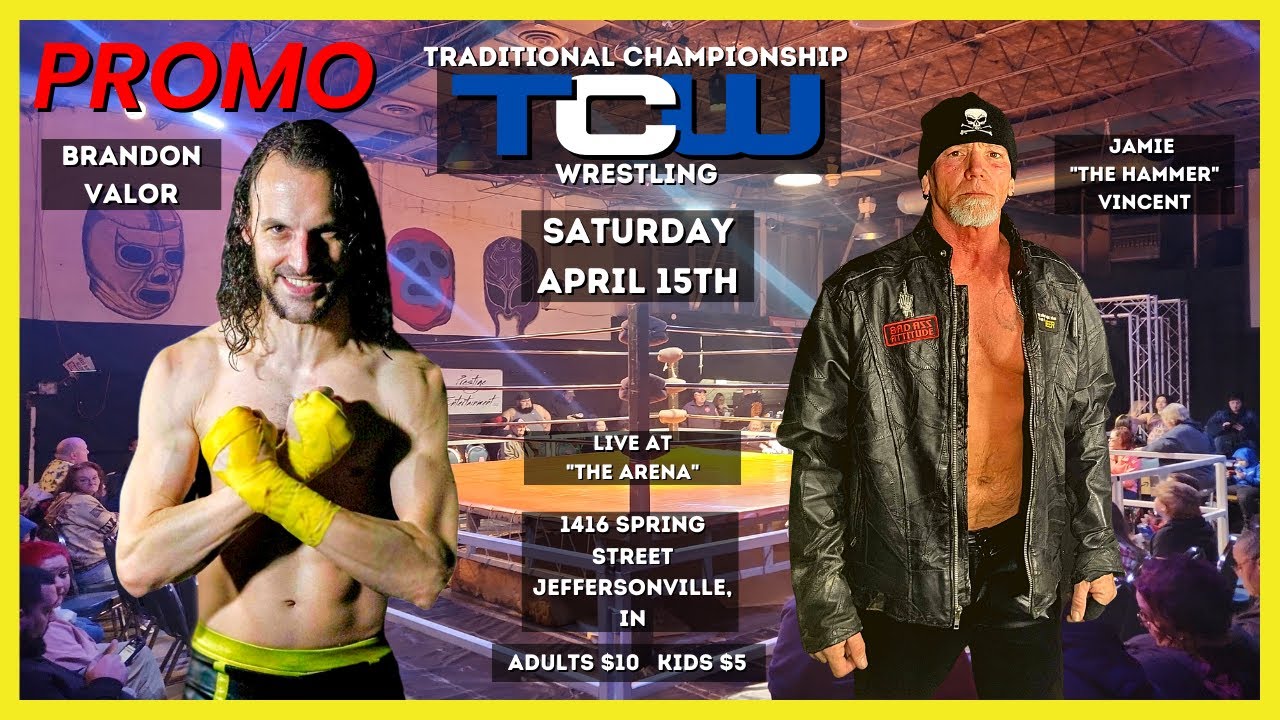 Brandon Valor comes to TCW April 15 to fight Hammer Jamie Vincent ...