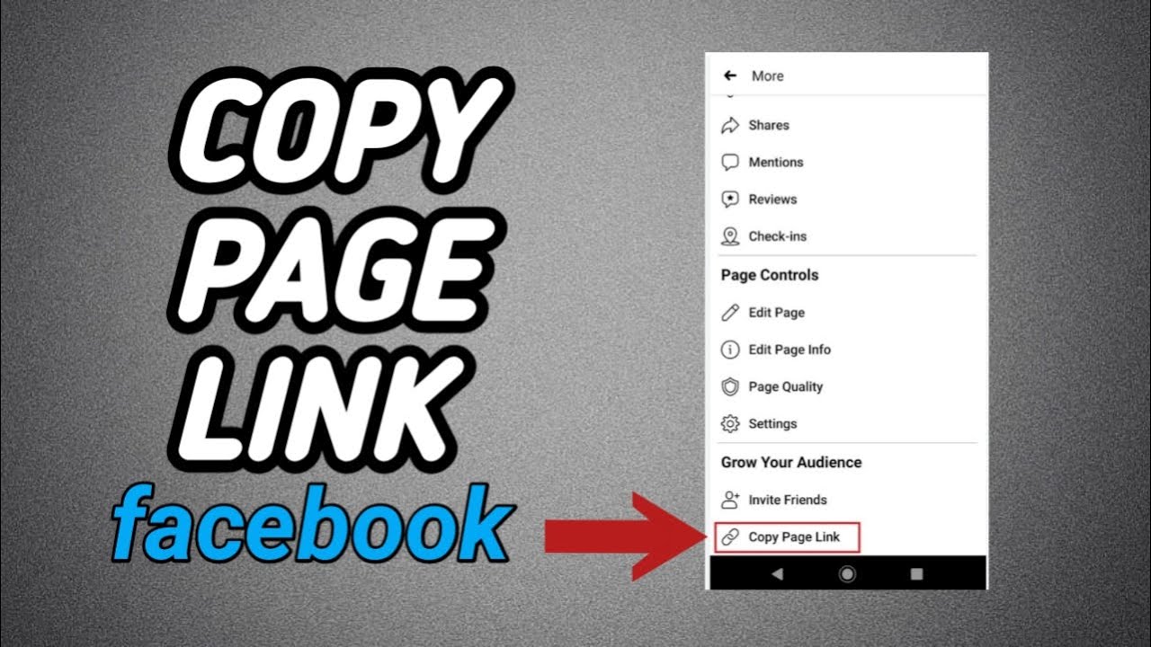 How to copy Facebook page link 2024? - YouTube