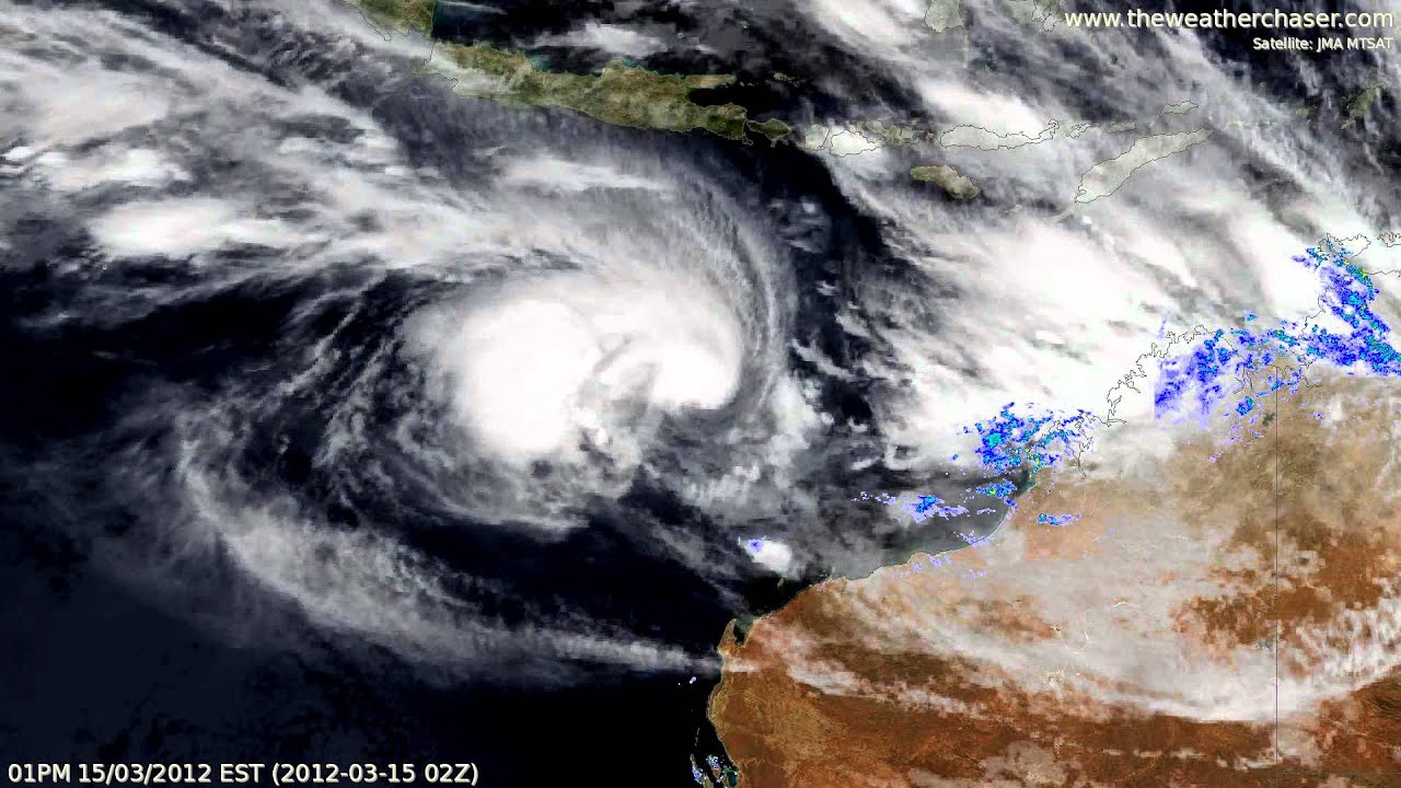Tropical Cyclone Lua - Satellite & Radar Timelapse - YouTube