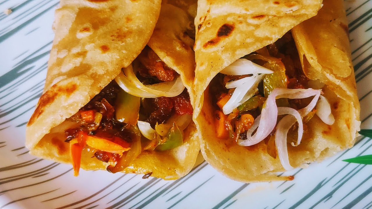 Veg Frankie Roll | chapathi Roll Only Wheat flour |Easy way to Making ...