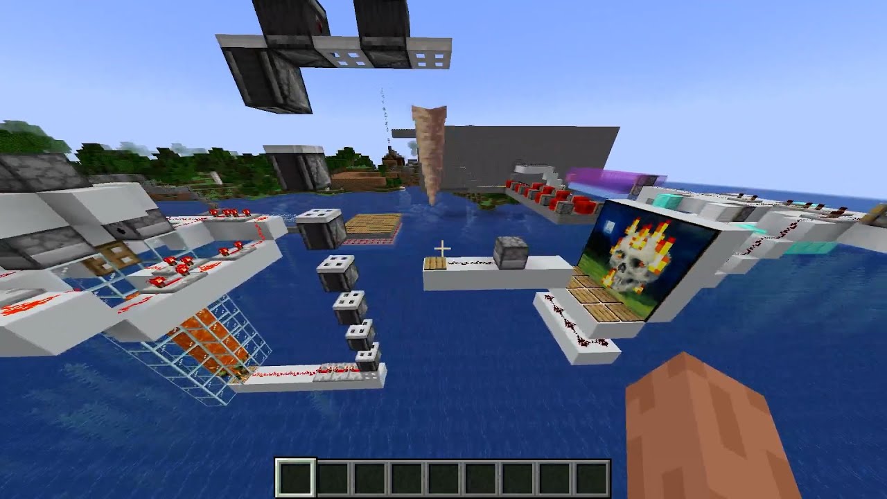 The longest Minecraft Rube Goldberg machine - YouTube