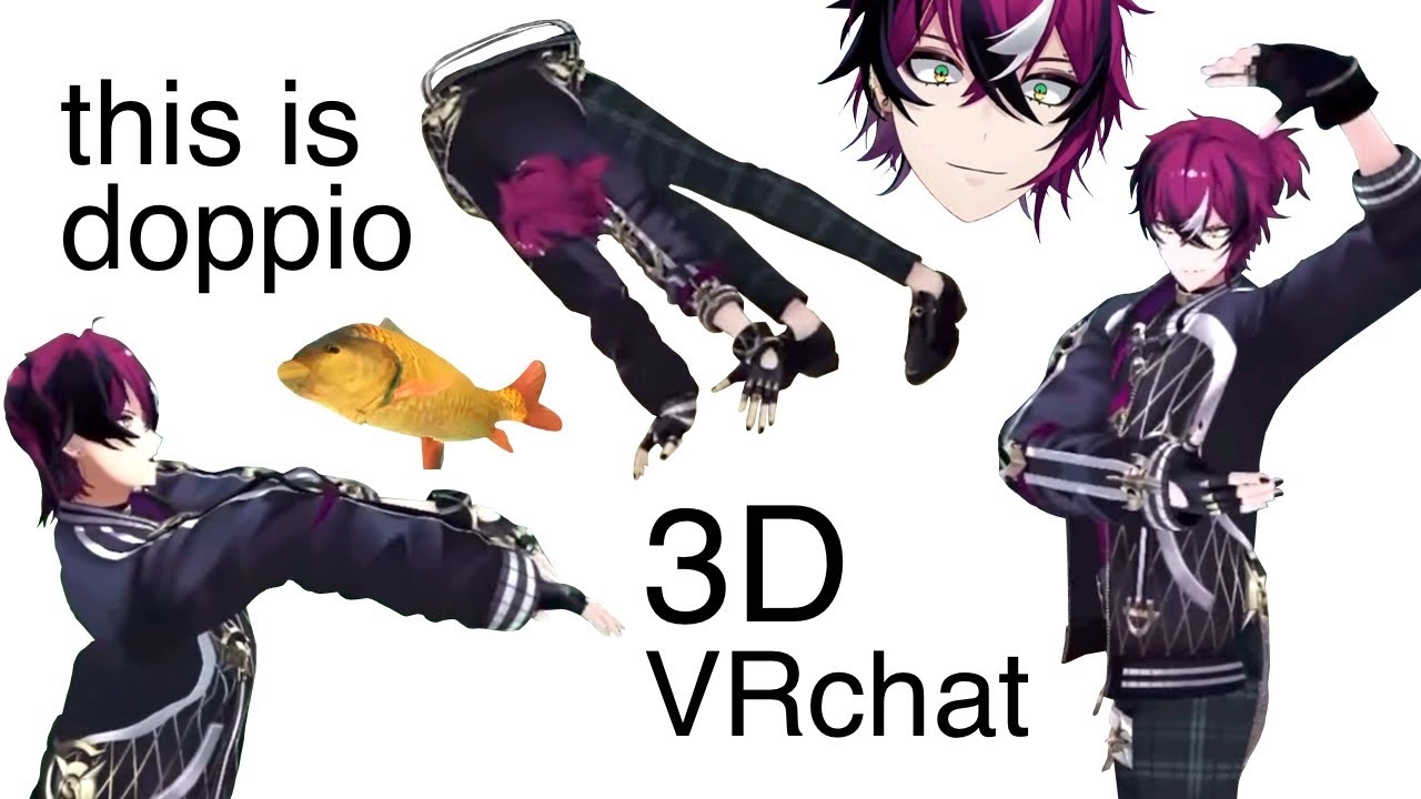 doppio dropscythe 3D funny glitches, dances & cute moments in VRchat ...