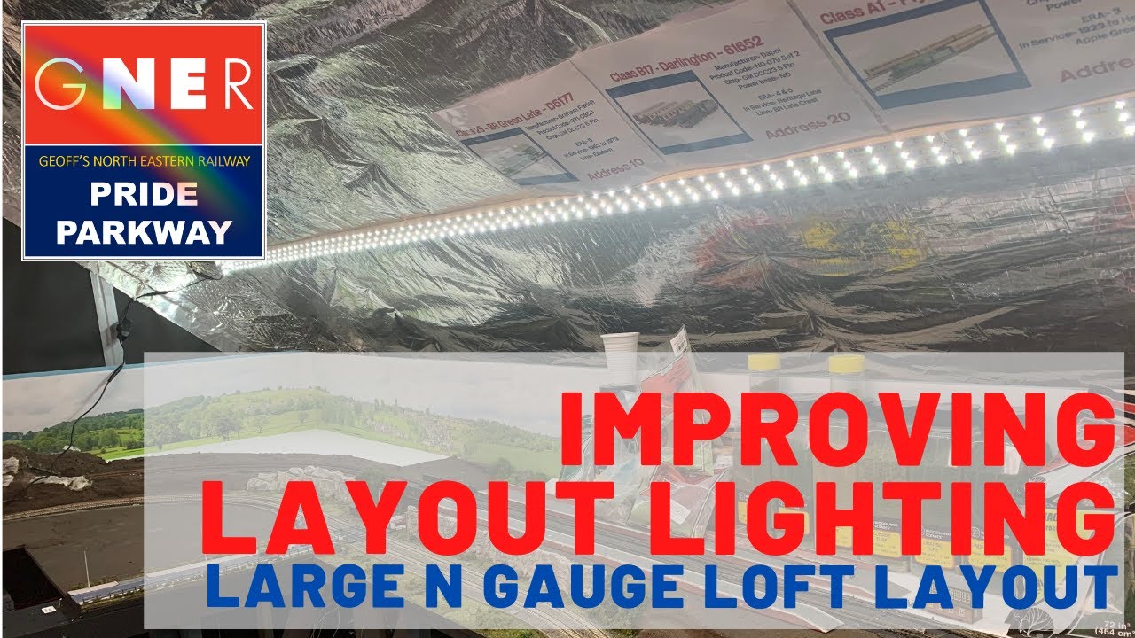 Improving Model Railway Lighting - N Gauge Loft Layout - Ep 20 - YouTube