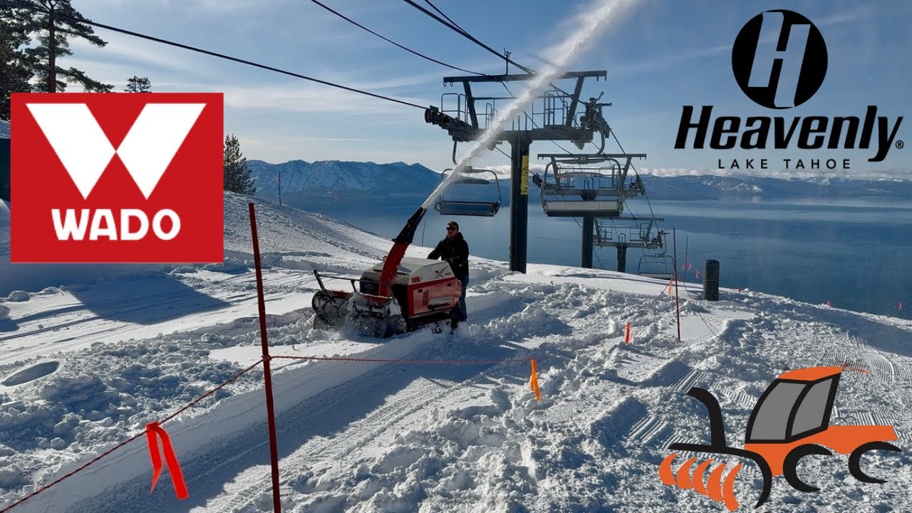 WADO 45hp Walkbehind Snowblower at Heavenly Ski Resort: Lake Tahoe ...
