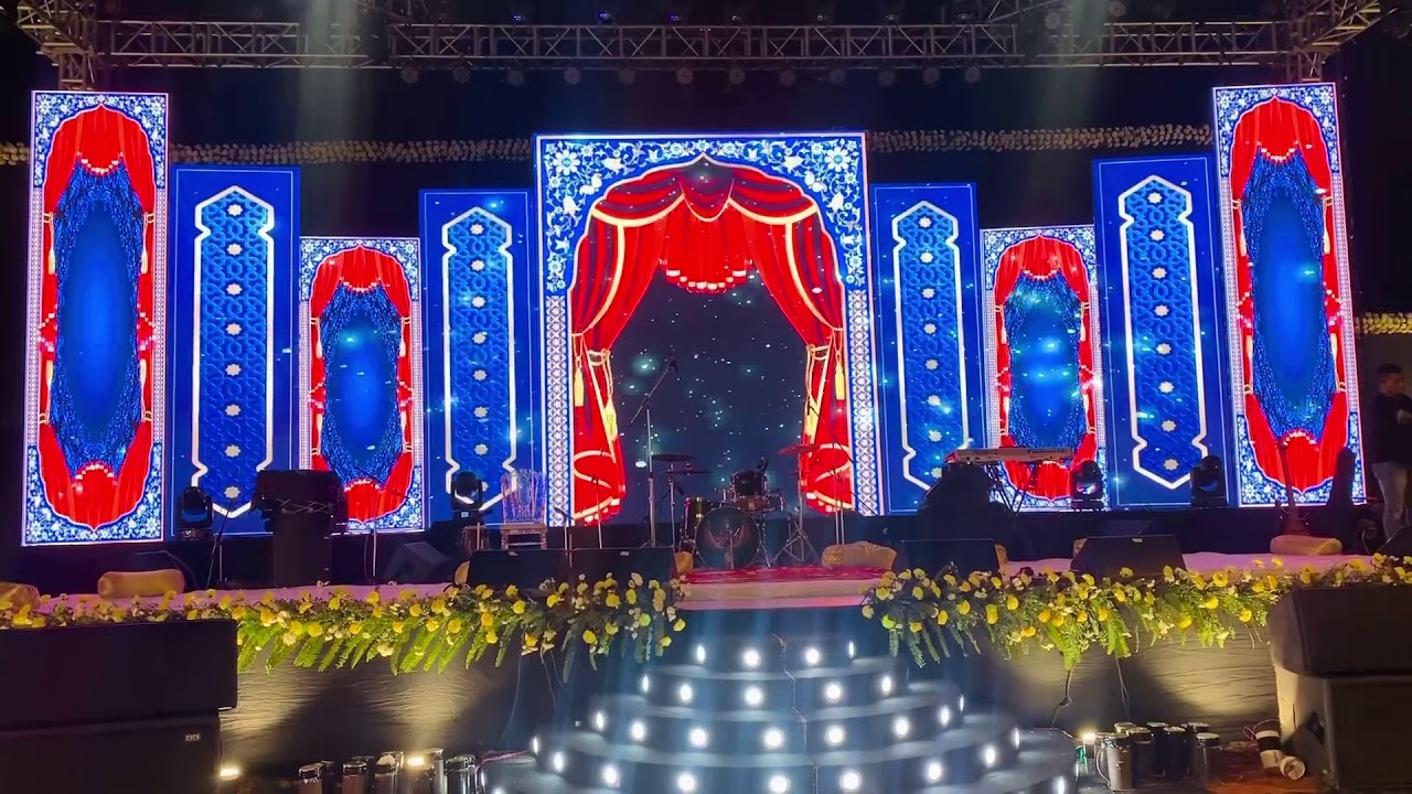 Sangeet Setup |Led Wall, Led Screen Mapping| ||Dvj Amit|| - YouTube