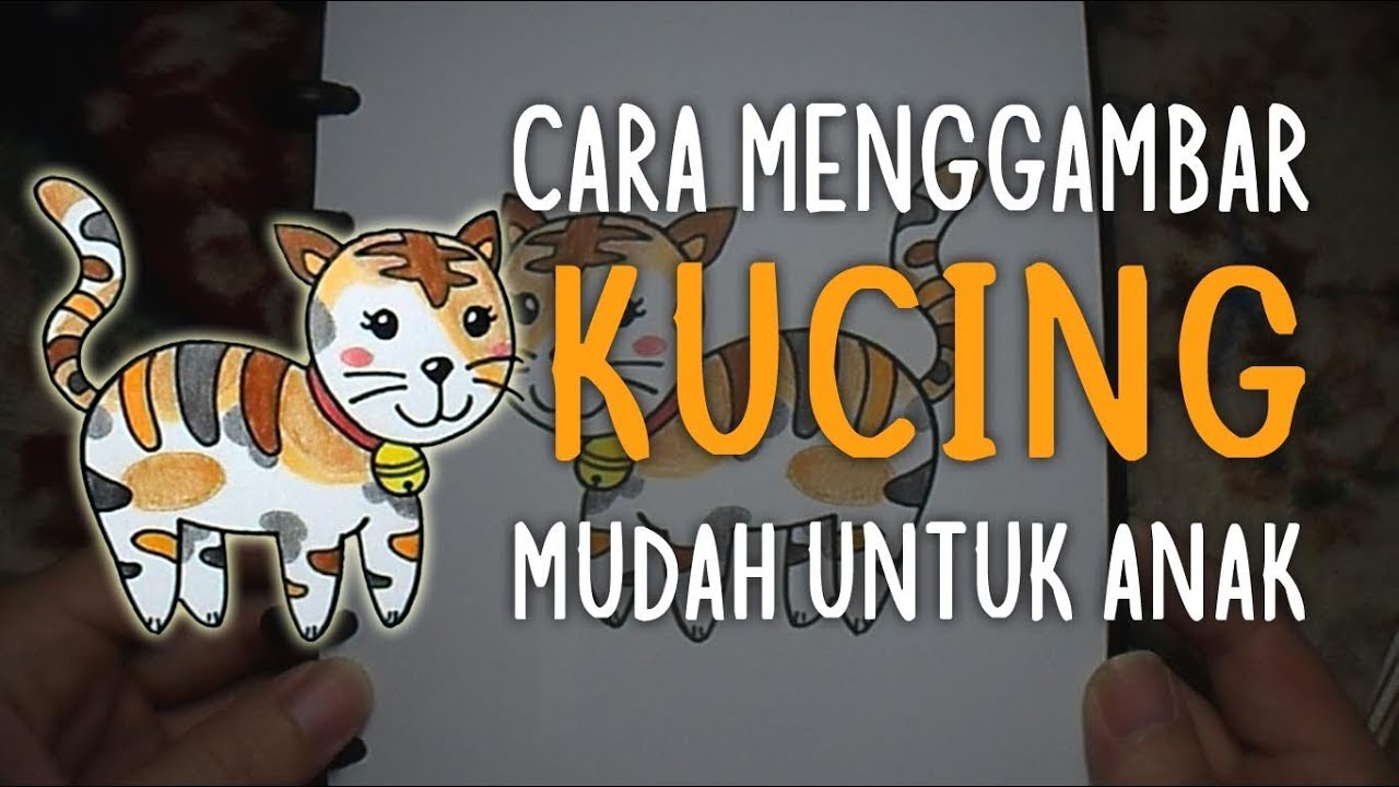 Cara Menggambar Kucing Lucu Mudah Sederhana Untuk Anak l How to Draw a ...