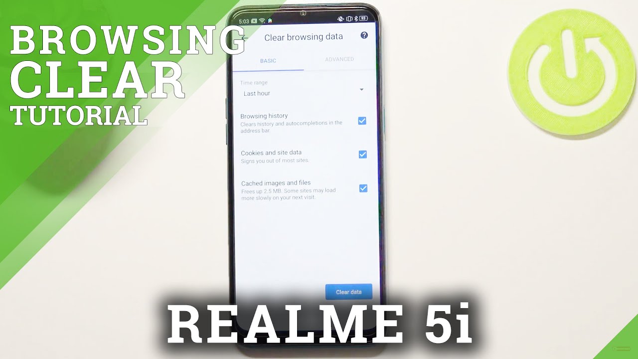 How to Clear Browser in REALME 5i – Remove Browsing Data - YouTube