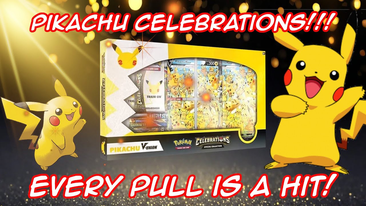 Opening Pokemon Pikachu Celebrations Box! | First Time Open | Great Set ...