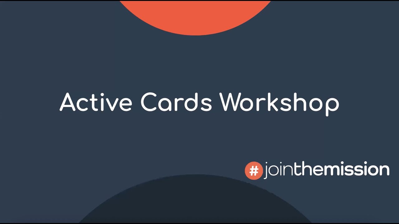 Product Workshop: Active Cards - YouTube