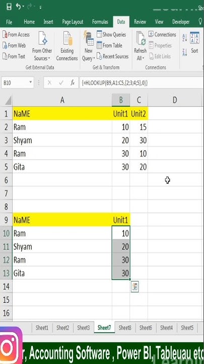 Advance Hlookup In Excel Shorts Excelshorts Youtubeshorts Exceltrick Advanceexcel Ytshorts