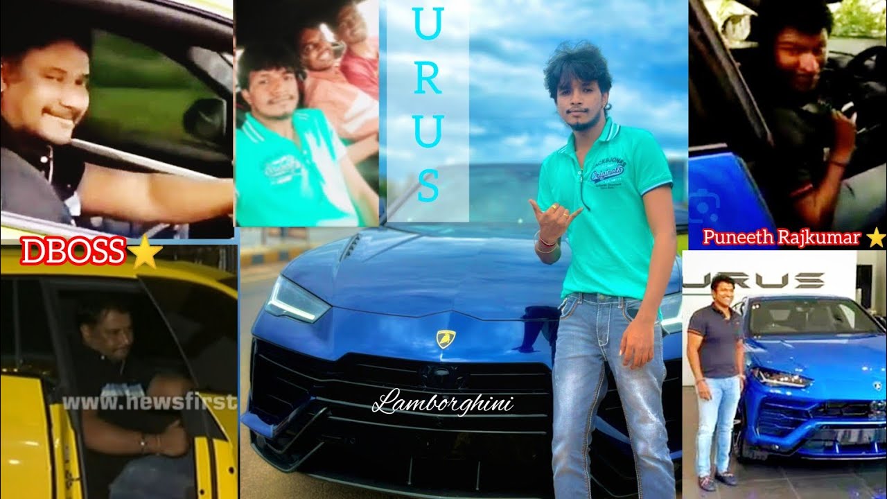DBOSS and puneeth Rajkumar Lamborghini urus ಮಂಡ್ಯ 💨🥵 - YouTube
