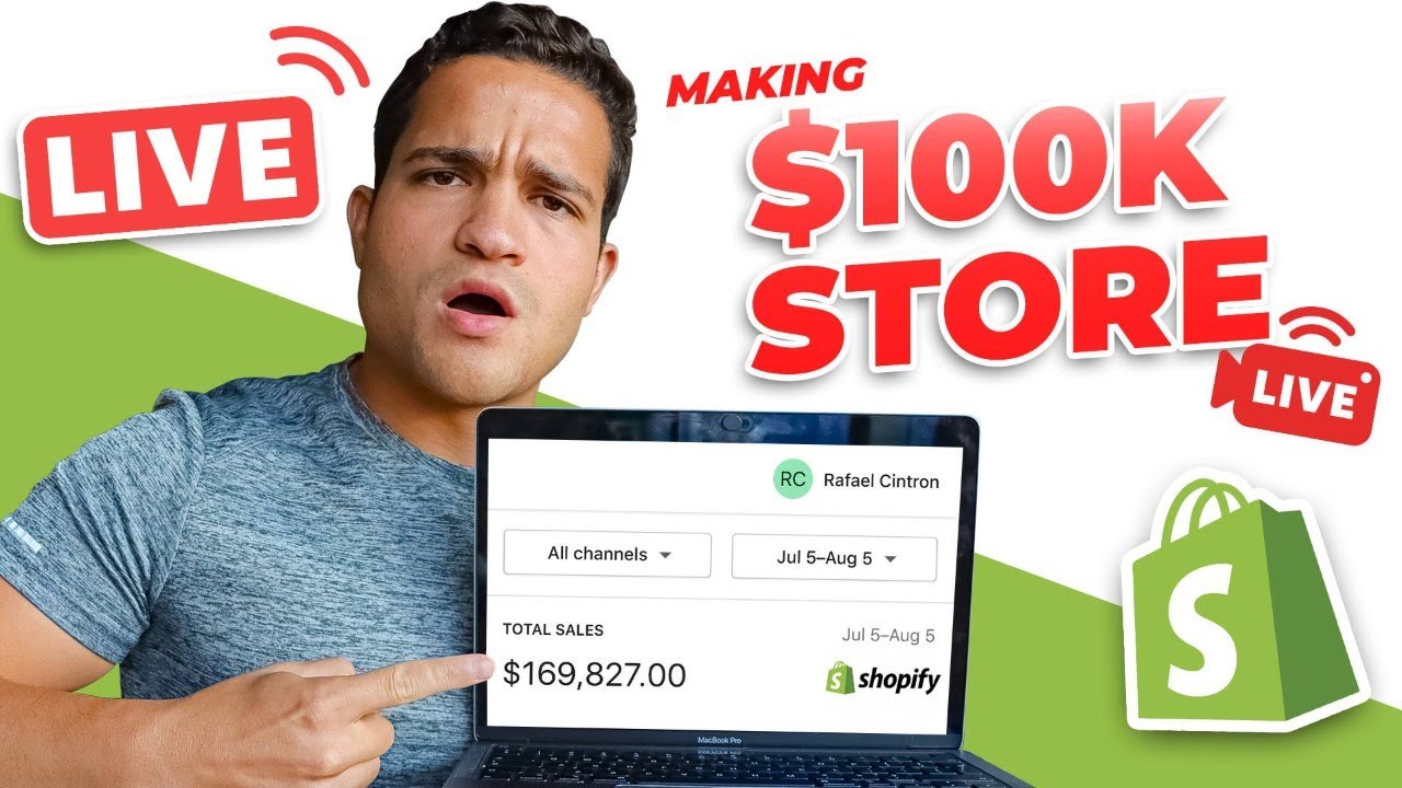 Making a $100K/Month Shopify Store LIVE (Plus Q&A) - YouTube