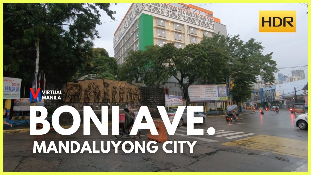 [HDR】Rainy day walk at Boni Ave. during MECQ | Ambiance Sound ASMR ...