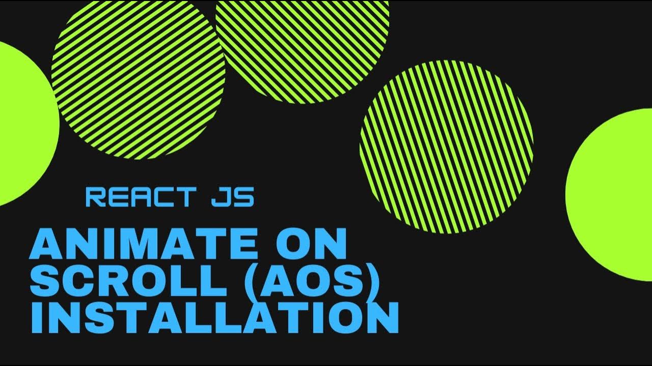 AOS Animate on Scroll React JS | React JS Malayalam | aos animation - YouTube