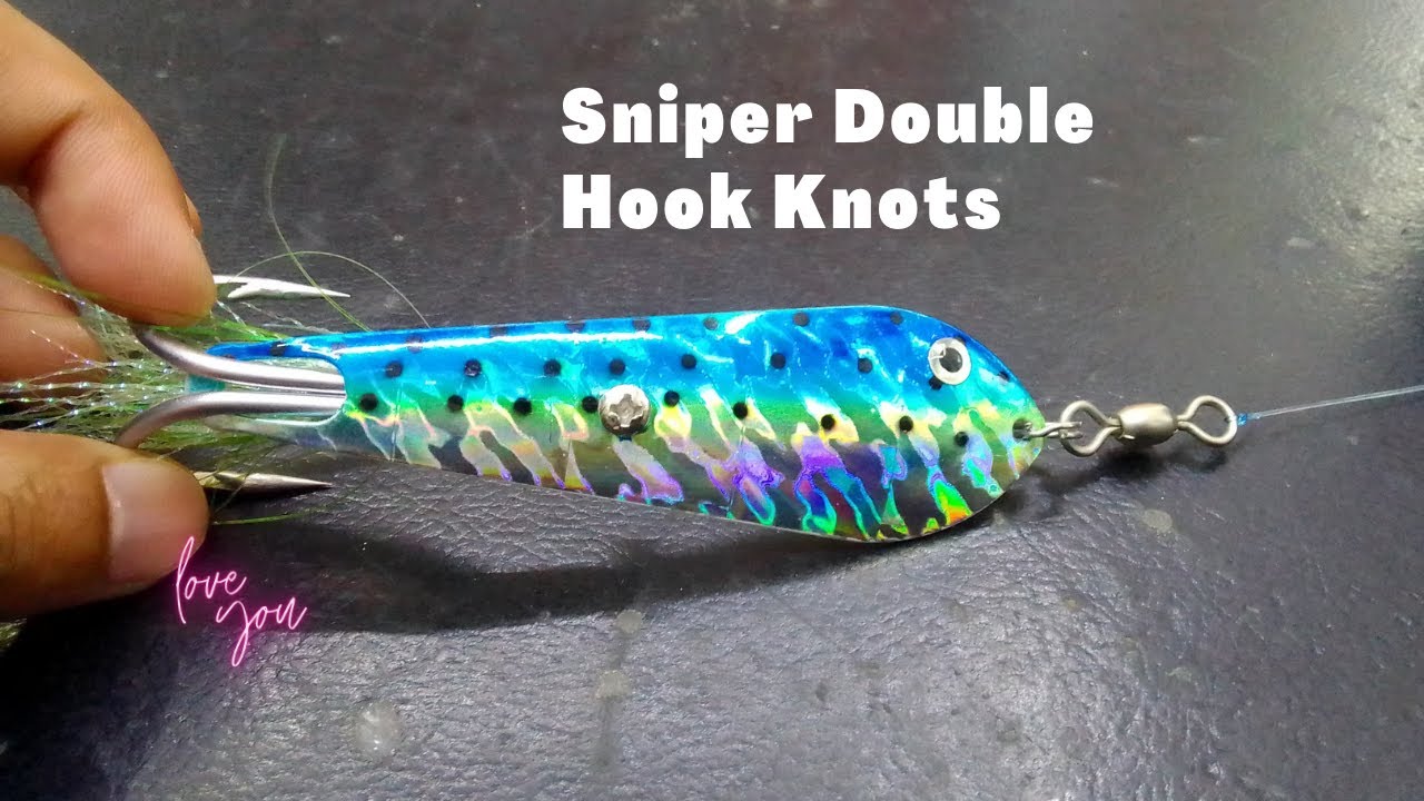 🎣 Sniper Double Hook Knots | Fishing Jig Knot 🐟 - YouTube