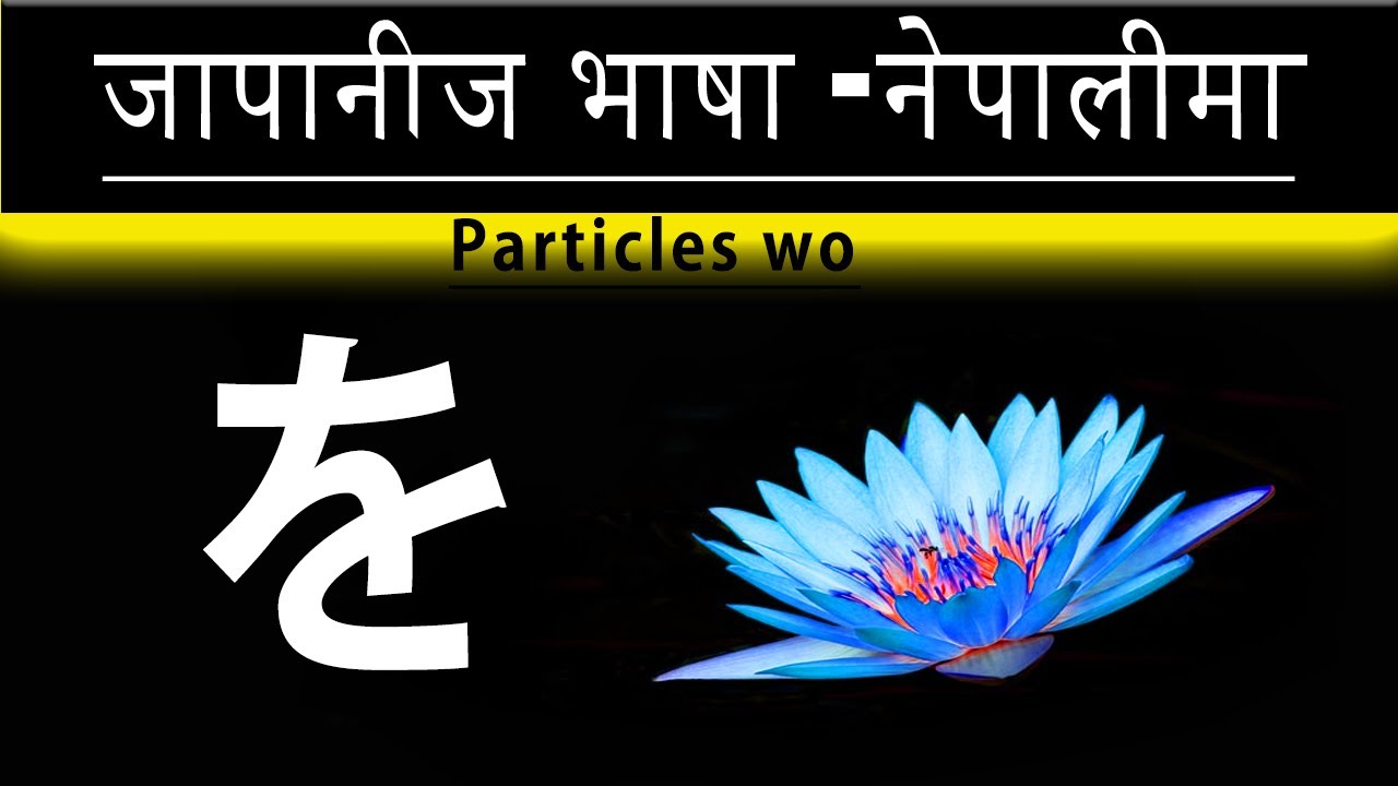 wo particles | wo particles learn |Learn Japanese in Nepali |how to use ...