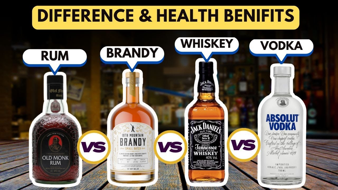 Rum vs Whiskey vs Vodka vs Brandy | What’s the Real Difference? Which ...