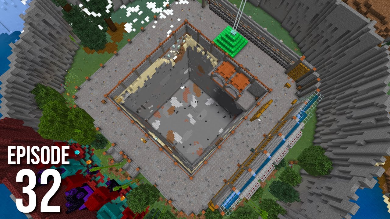 Digging 76,000 Blocks For Our Base: Minecraft MCPE: Mythic SMP EP32 ...