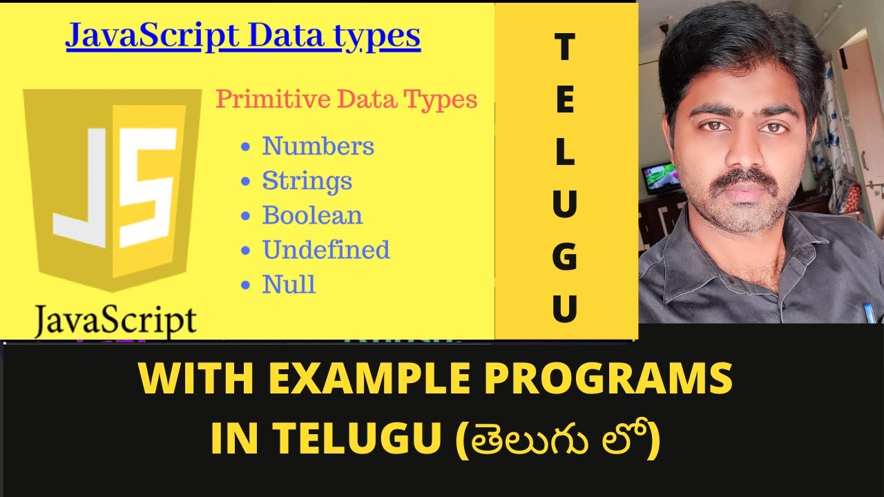 Datatypes In Javascript With Example Programs In Telugu Javascript
