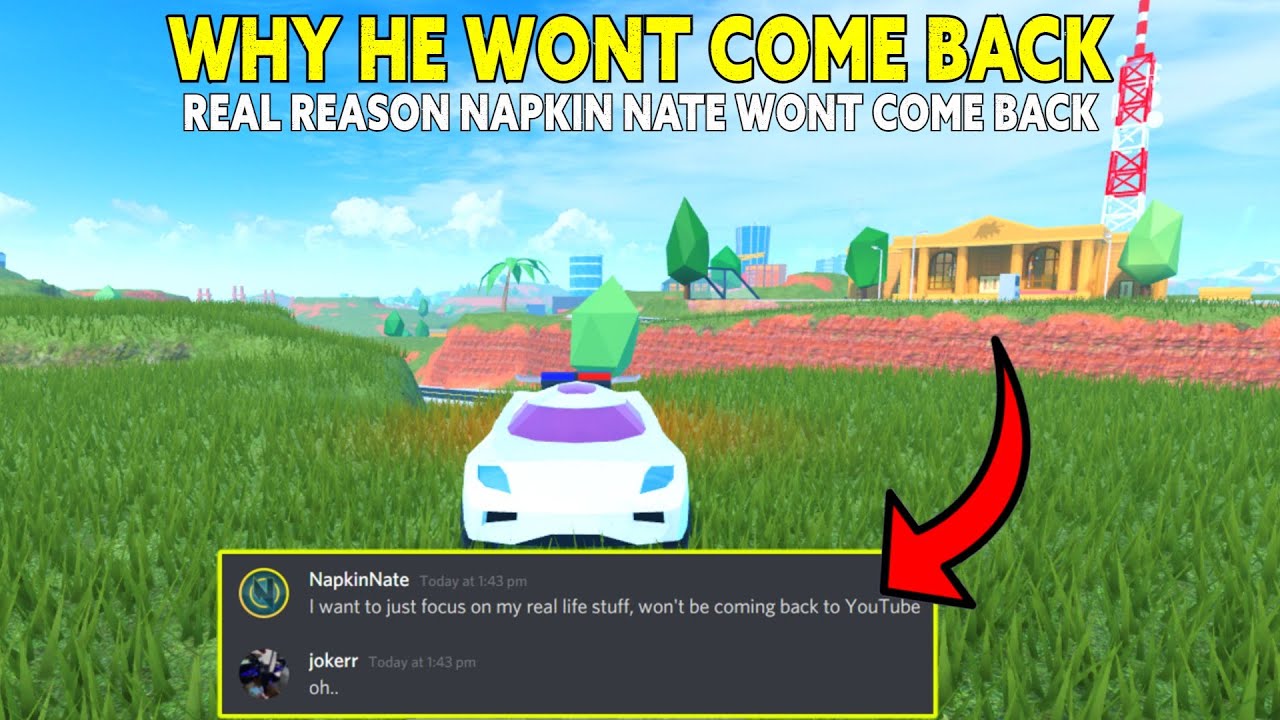 The Real reason why NapkinNate won’t come back (Roblox) - YouTube