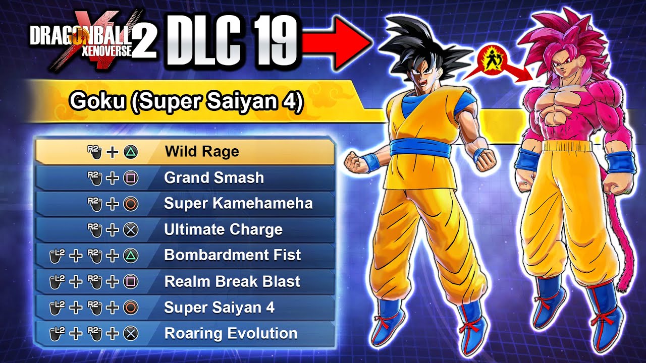 (DLC 19) NEW DAIMA SSJ4 GOKU MOVESET + SKILLS! - Dragon Ball Xenoverse ...