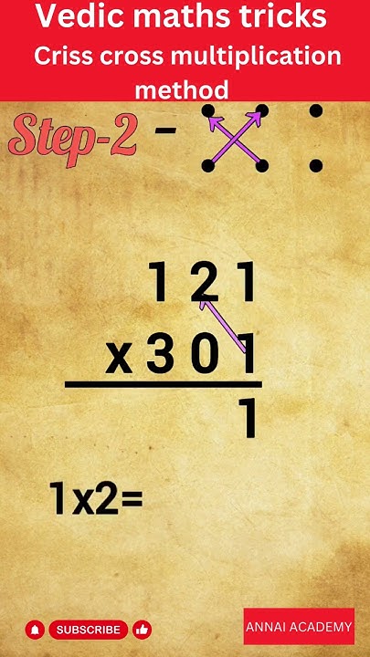 Vedic maths tricks | Criss cross multiplication method | Annai Academy - YouTube