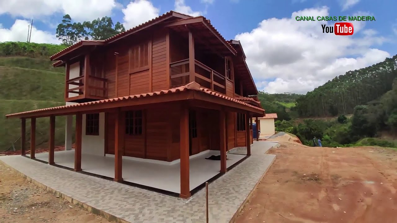 Sobrado/Duplex de Madeira de Lei - Garapa - com 167 m² - JB Casa de ...