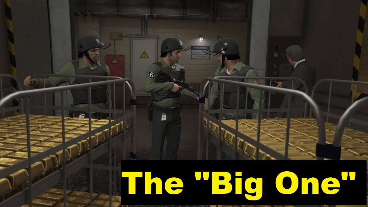 Union Depository Heist with Cut-scenes and Dialogue | GTA V - YouTube