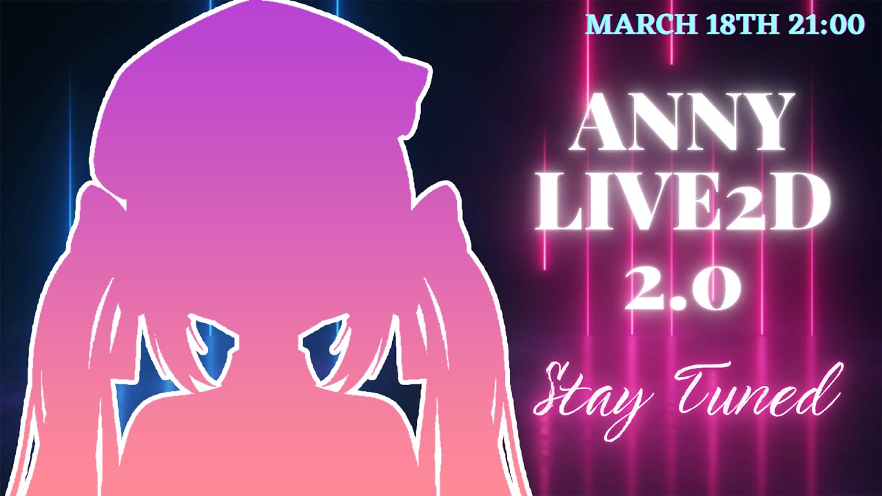 🎉2.0新衣裝發表!!! Anny LIVE2D 2.0版要登場啦! 【Anny胖丁】 - YouTube