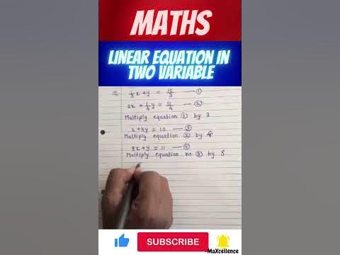 Linear Equation in Two Variables|#shorts |#shortvideo |#mathstricks |#maths | - YouTube