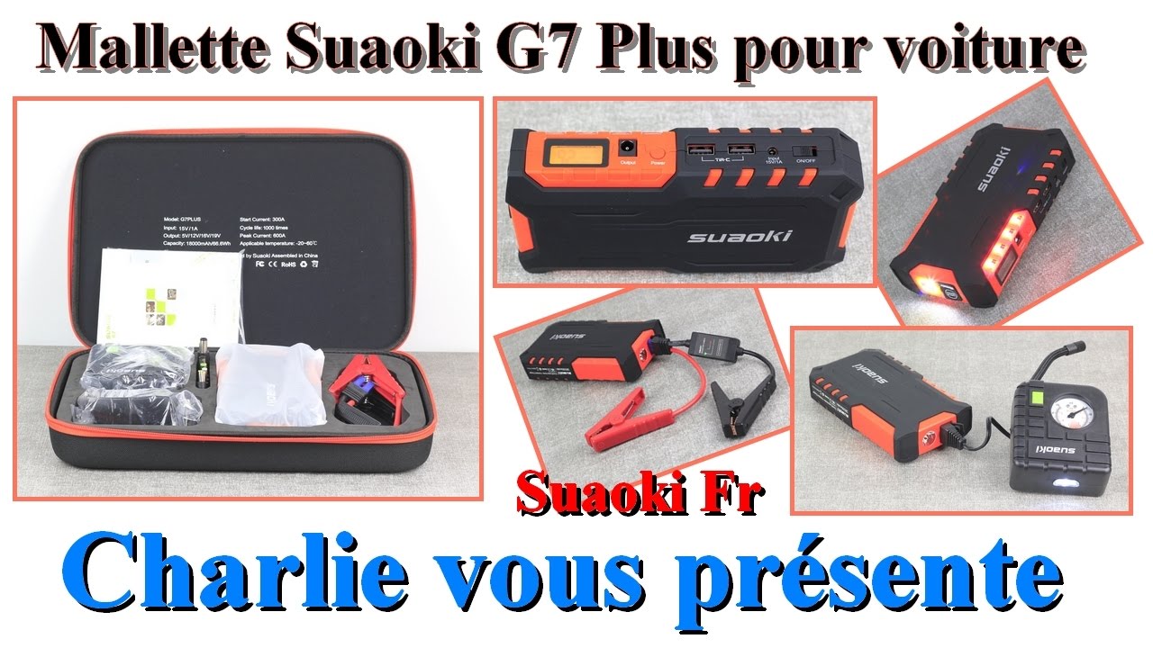 Mallette Suaoki G7 Plus pour voiture - YouTube