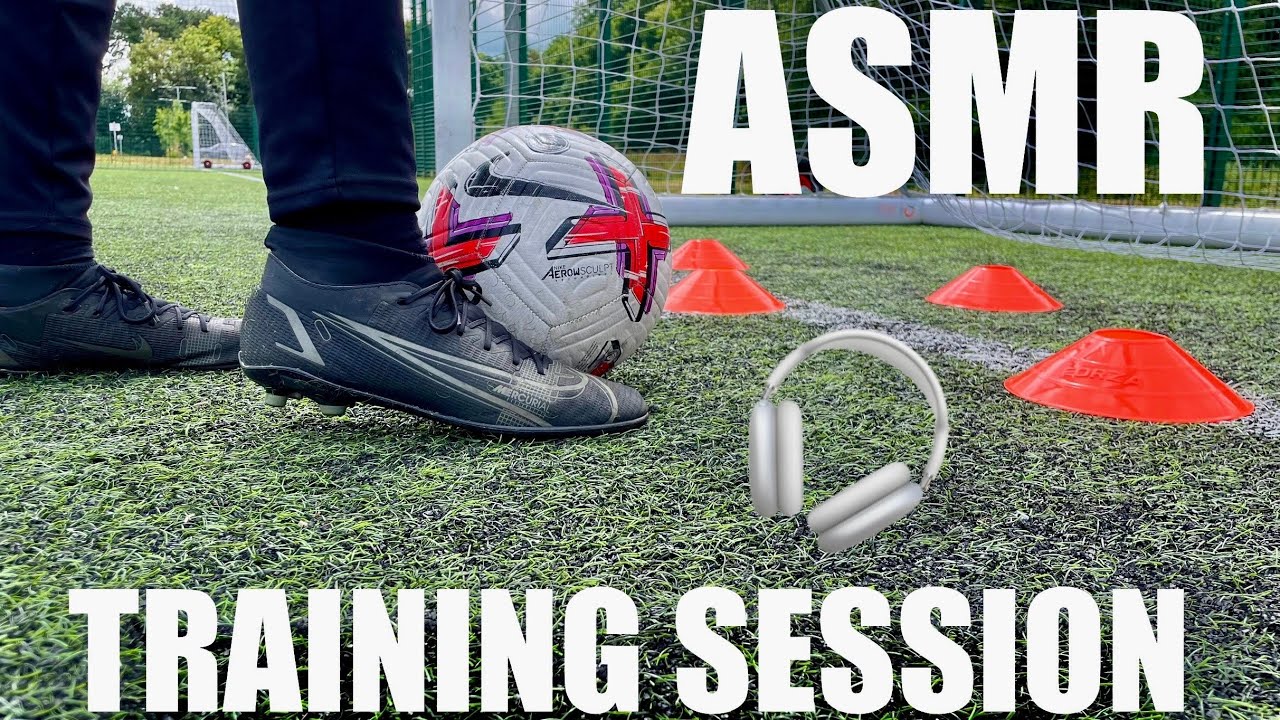 ASMR Football/Soccer Training: Master Dribbling & Shooting in Nike ...