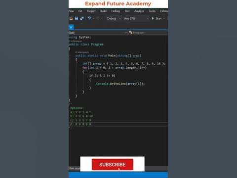 Programming Quiz Questions - Q92 - Expand Future Academy #Shorts #Programming #CSharp #Dotnet ...