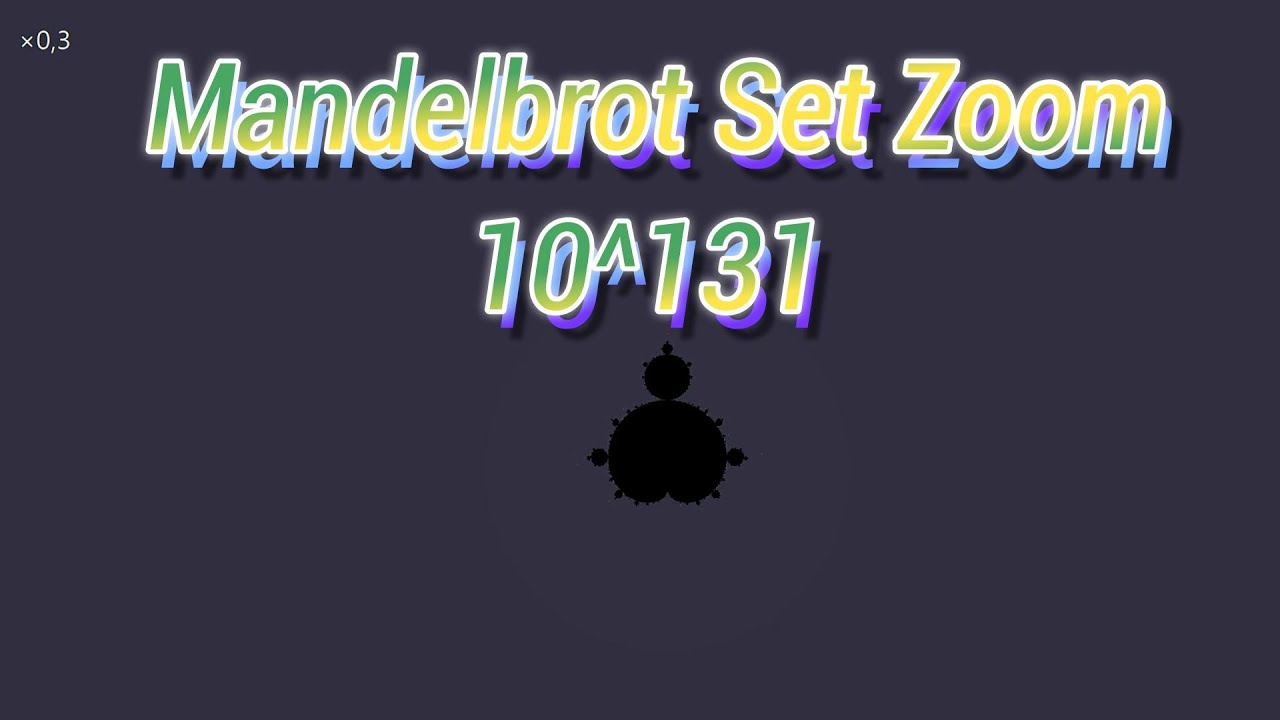 Mandelbrot Set Zoom 10^131 - YouTube