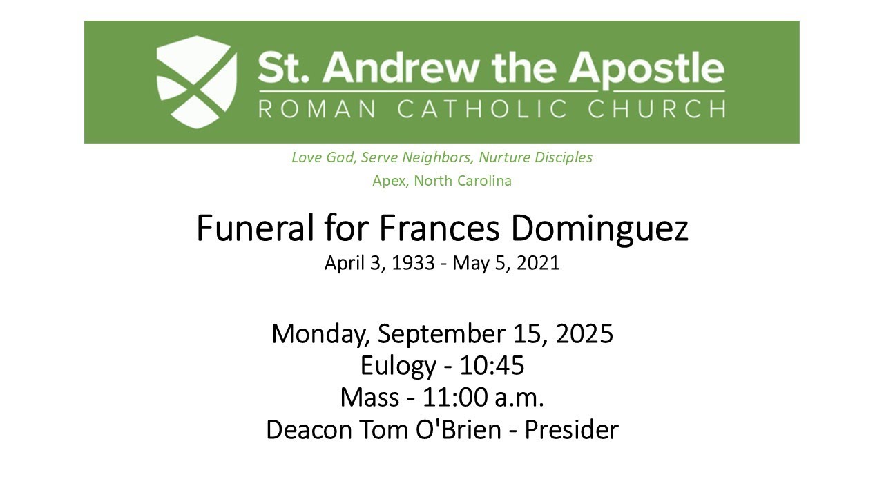 Funeral for Frances Dominguez - YouTube