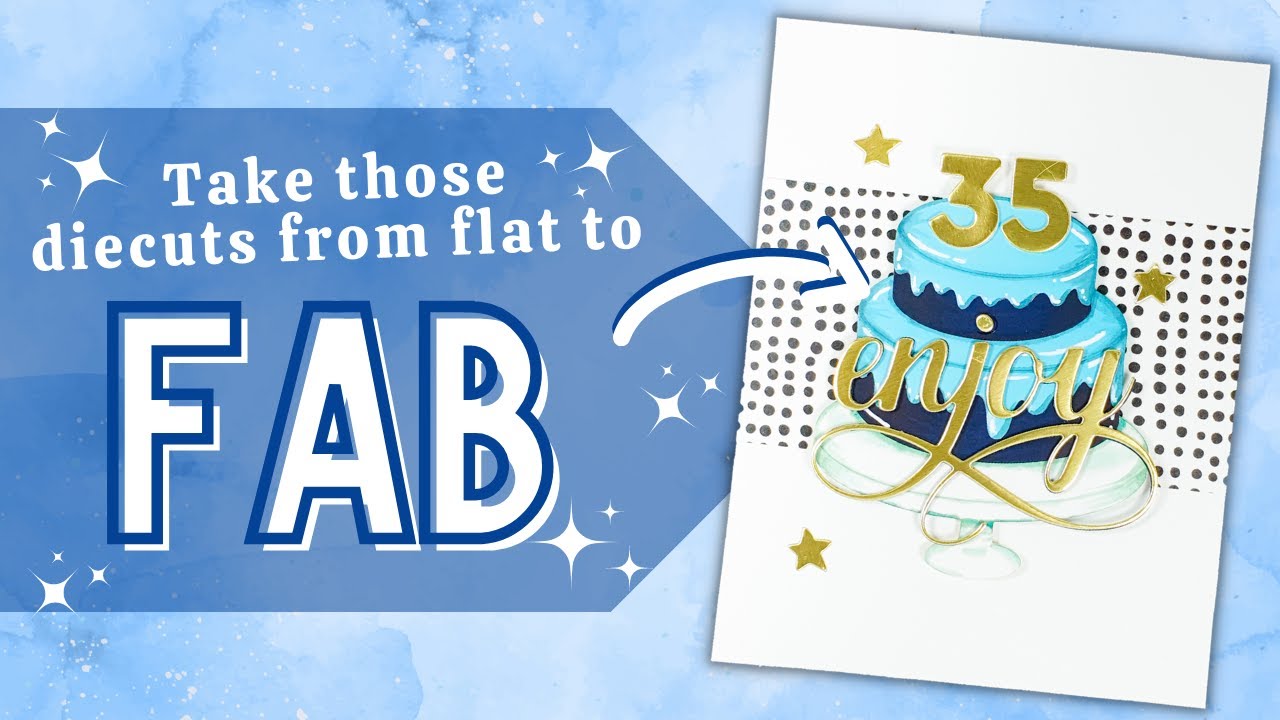 Taking Diecuts From Flat to FAB! | Easy Colouring Tips - YouTube