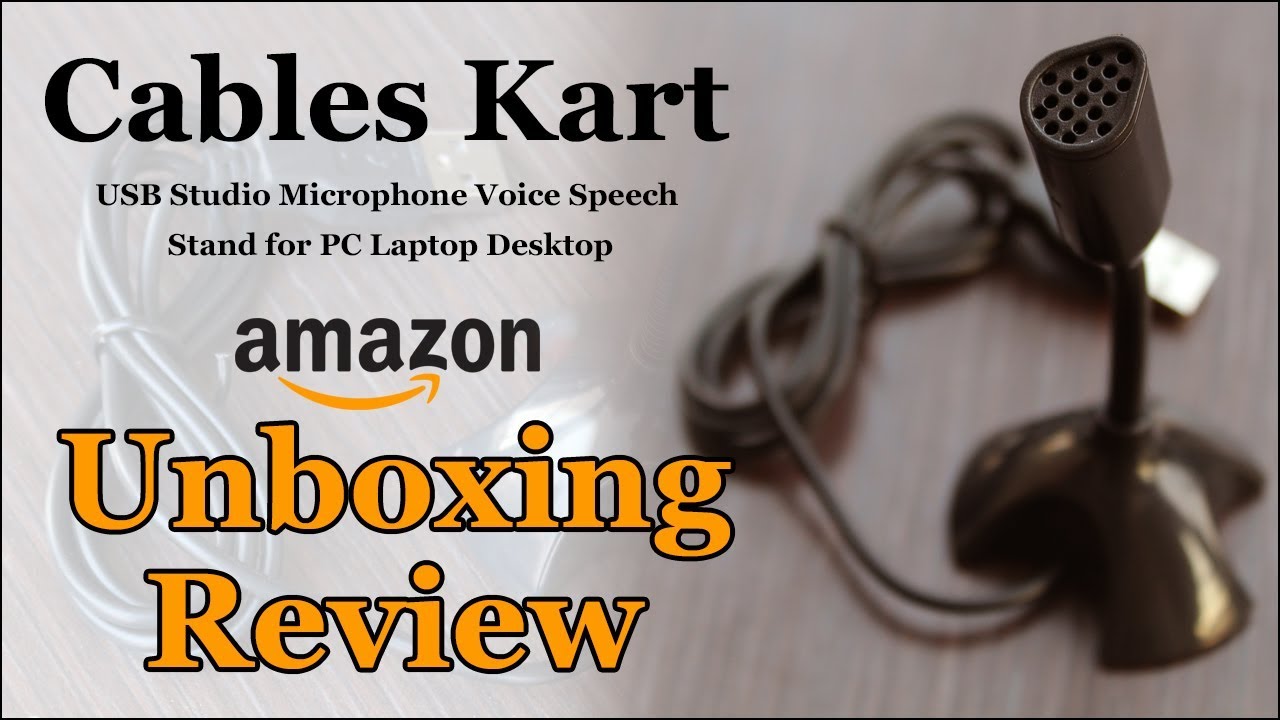 Cables Kart USB Studio Microphone | Unboxing & Review - YouTube