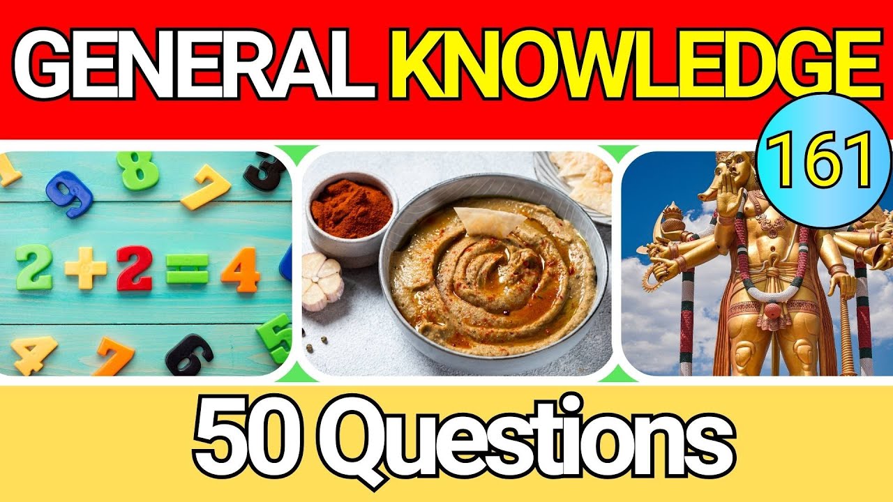 Educational General Knowledge Quiz Trivia 161 📚💡| Can You Answer All 50 ...