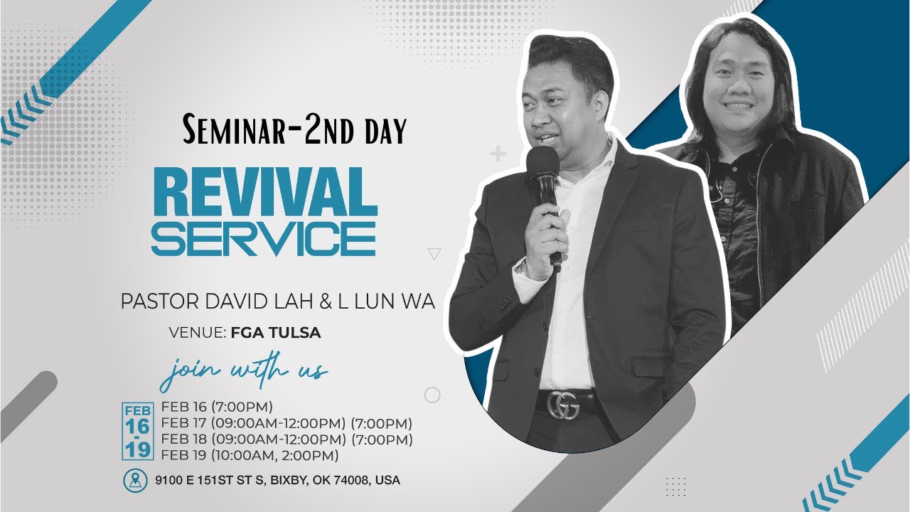 Seminar With Pastor David Lah 2nd Day # Feb 18,2023 - YouTube